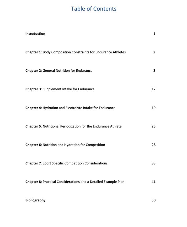 The RP Diet for Endurance | RP Strength